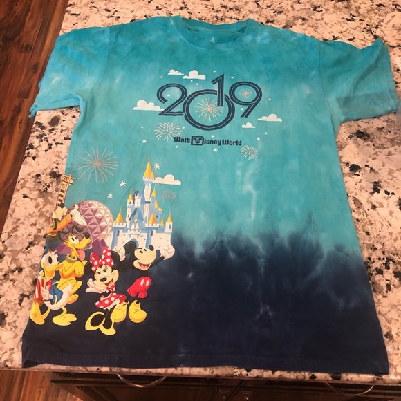 Disney | Tops | Disney Parks 29 Blue Ombr Walt Disney World Tee | Poshmark